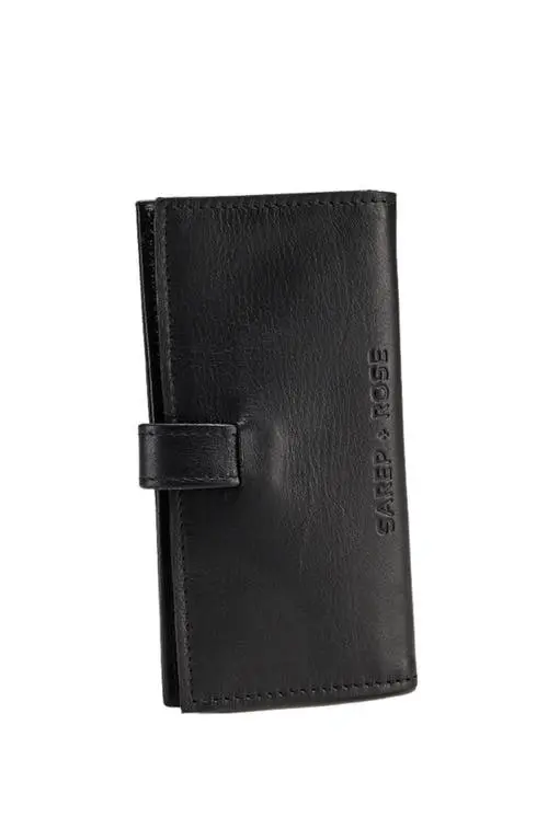 SAREP + ROSE Kenya 8 Compartment Bifold Wallet - Black