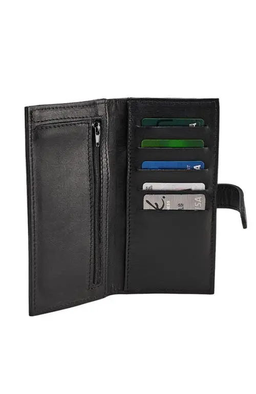 SAREP + ROSE Kenya 8 Compartment Bifold Wallet - Black