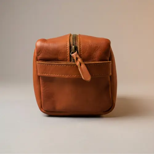 SAREP + ROSE Leather Toiletry Wash Bag