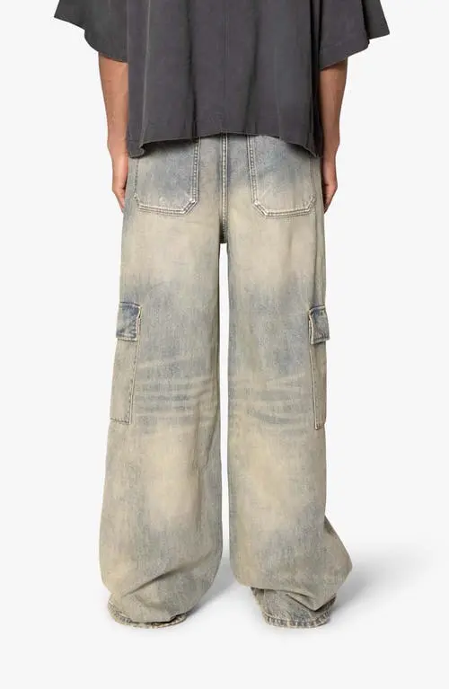 Mnml Void Baggy Denim Cargo Pants
