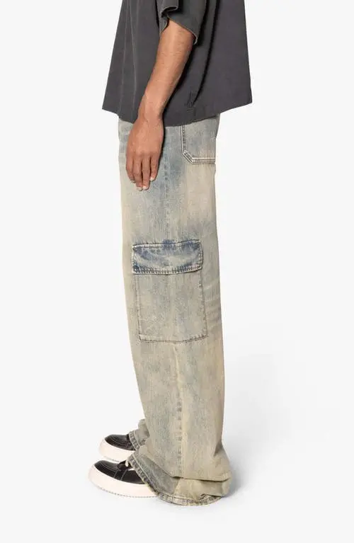 Mnml Void Baggy Denim Cargo Pants