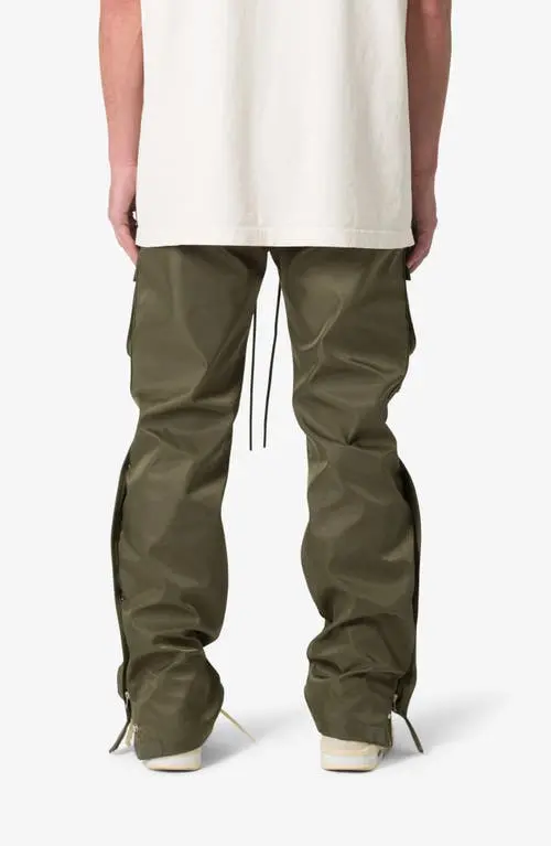 Mnml Side Snap Nylon Cargo Pants - Olive
