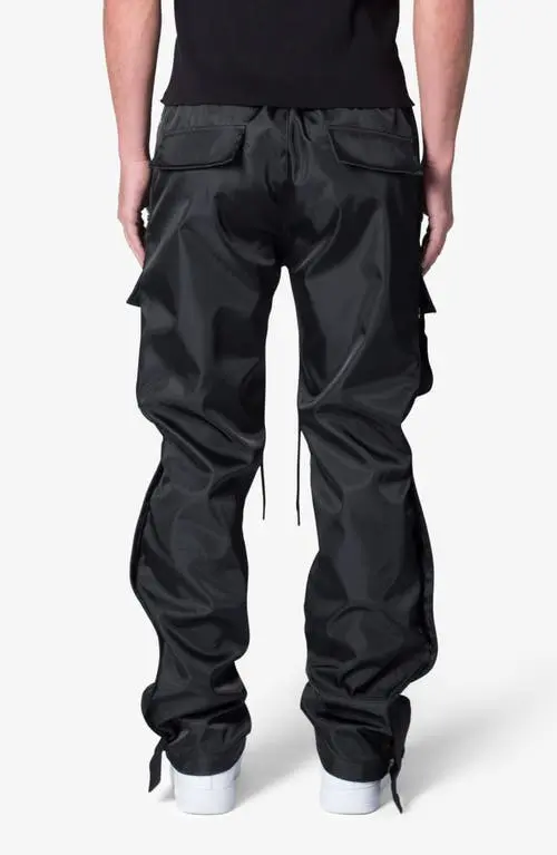 Mnml Side Snap Nylon Cargo Pants Black Editorialist