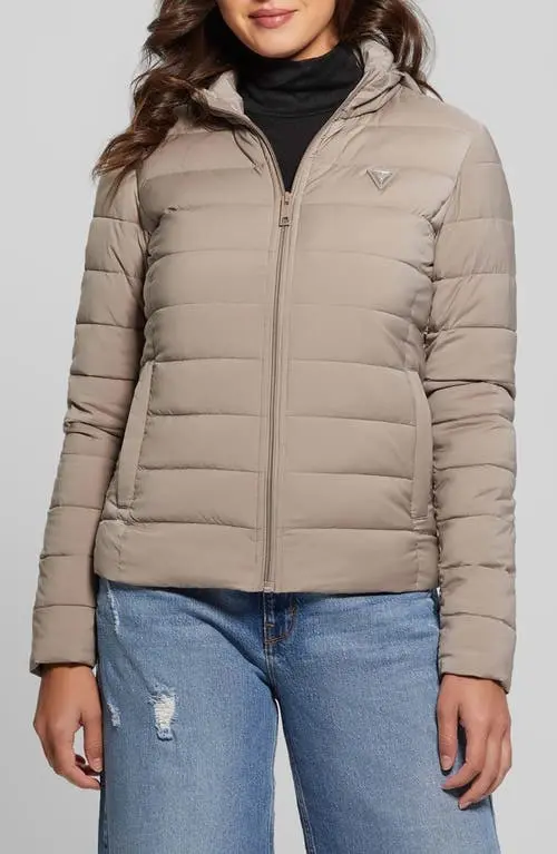 Guess Diann Puffer Jacket - Weathered Grey