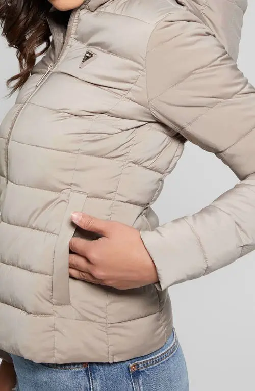 Guess Diann Puffer Jacket - Weathered Grey