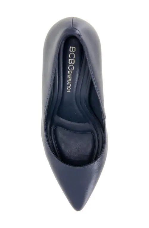 Bcbgmaxazria Bissha Pointed-toe Pumps - Navy
