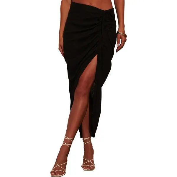 VICI Nicoletta Ruched Midi Skirt