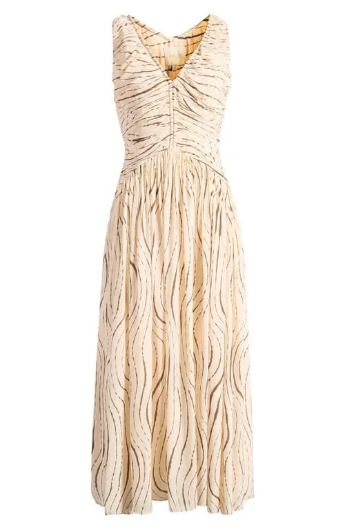 rose gold pink prom dress Parker Skort White/Gold main image 1