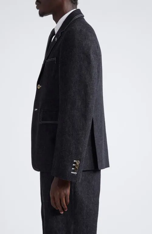 Thom Browne Unconstructed Classic Denim Sport Coat