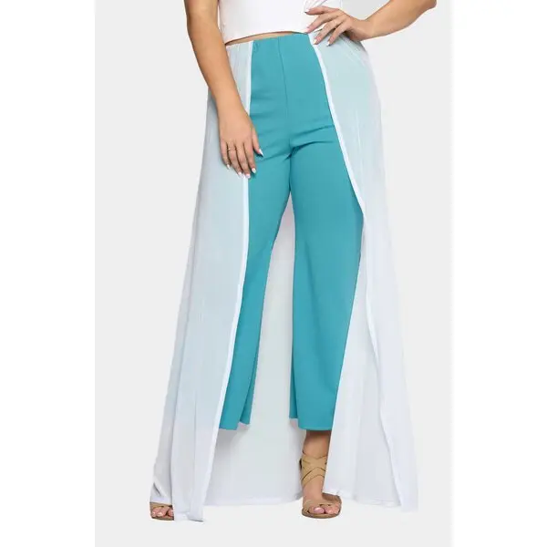 L I V D Walk Through Mesh Pants - Seafoam