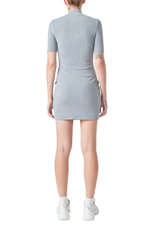 GREY LAB Soft Mock Neck Body-con Minidress
