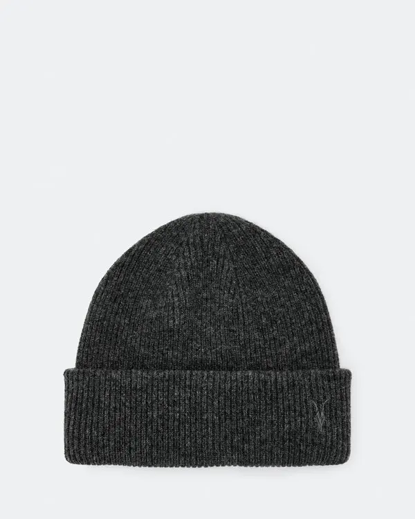 ALLSAINTS Bailey Wool Ramskull Beanie - Marl