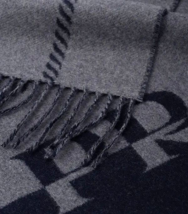 Prada Wool Logo Scarf