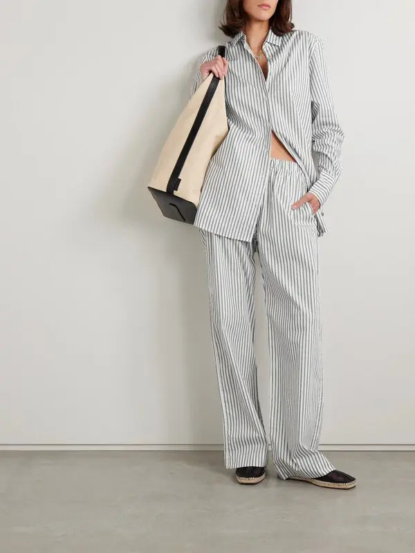 Eterne Striped Cotton-poplin Shirt