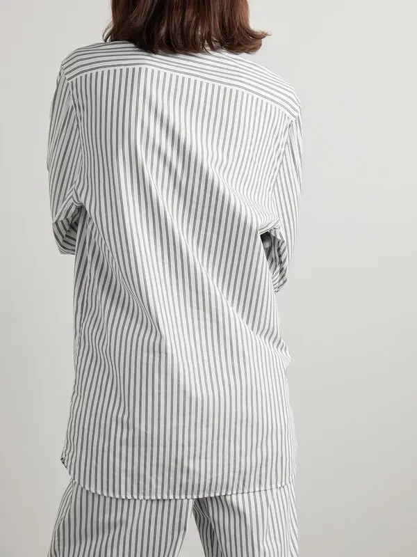 Eterne Striped Cotton-poplin Shirt
