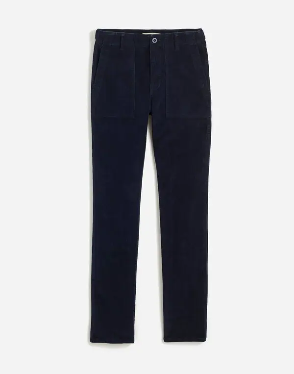 Madewell Slim Straight Utility Corduroy Pants - Classic Navy