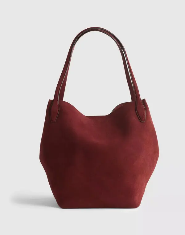 Madewell Suede Shopper Tote - Sangria