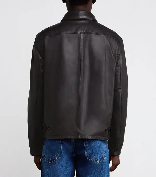 Polo Ralph Lauren Leather Blouson Jacket - Black