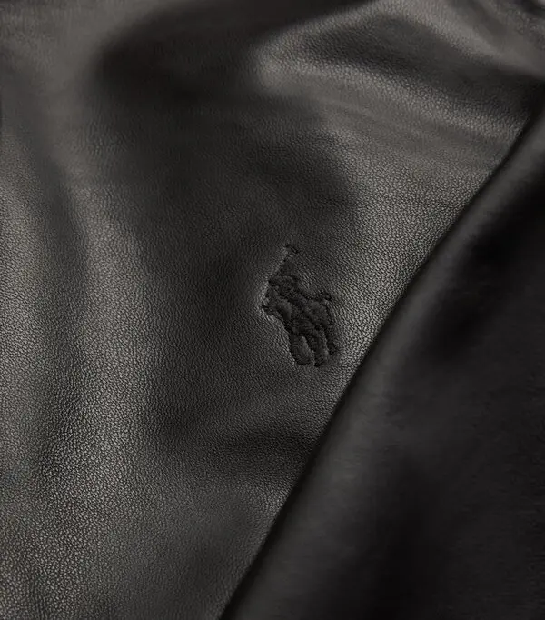 Polo Ralph Lauren Leather Blouson Jacket - Black