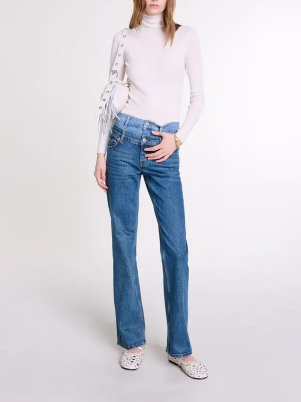 Maje Cotton Straight-leg Jeans