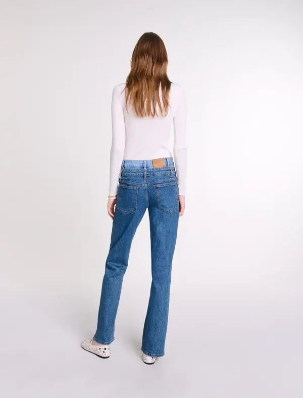 Maje Cotton Straight-leg Jeans