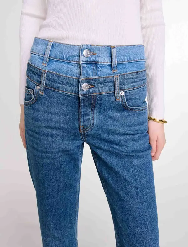 Maje Cotton Straight-leg Jeans