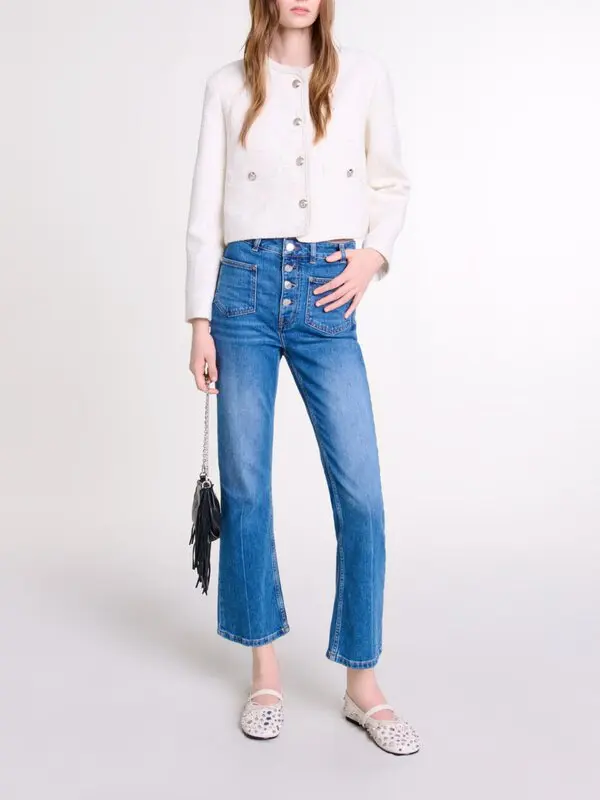 Maje Cotton Tweed Jacket