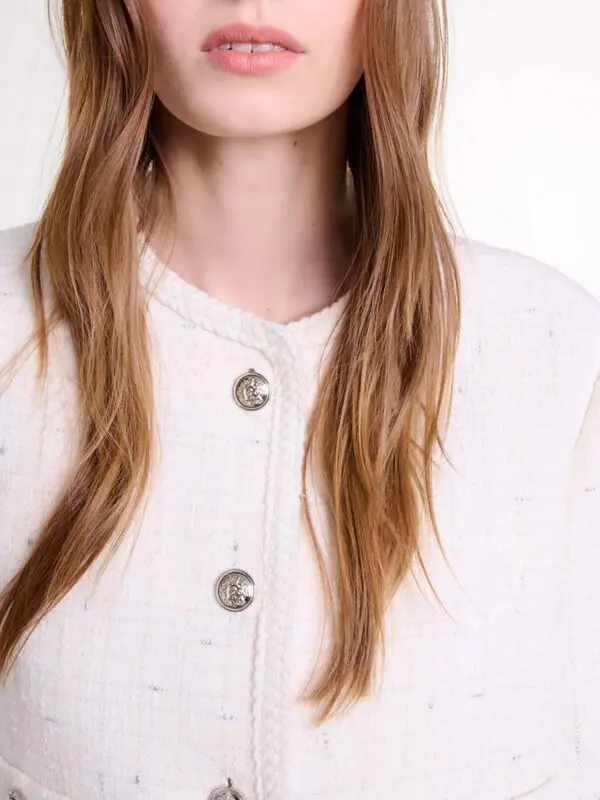 Maje Cotton Tweed Jacket