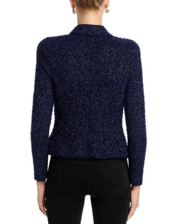 L'Agence Bethany Knit Blazer - Midnight/nickle
