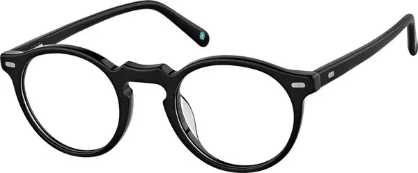 Zenni Optical Tortoiseshell Round Frame Glasses - Black