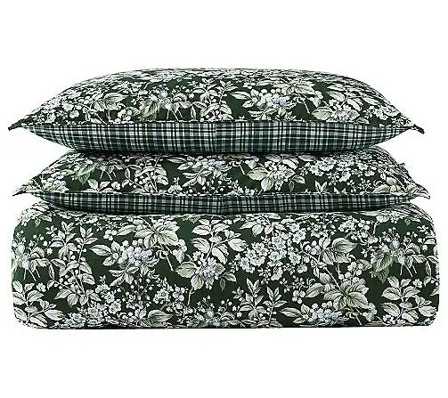 Laura Ashley Bramble Floral Green King Comforte Sham Bonus Se - One-color