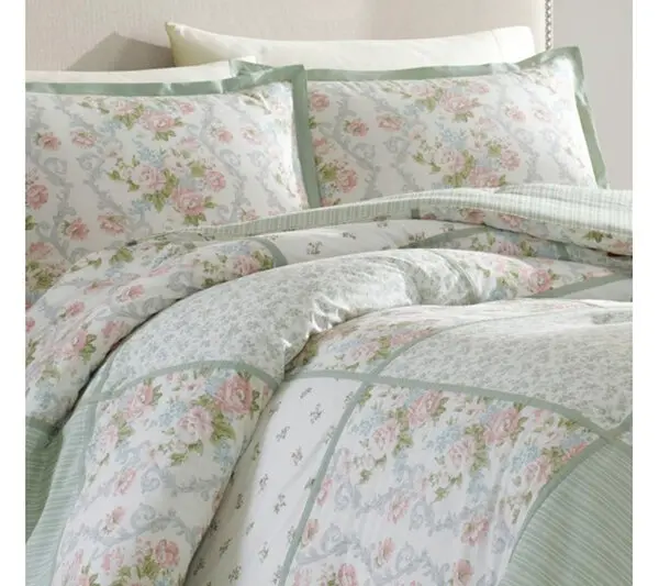 Laura Ashley Harper Bright Green King Comforter Set