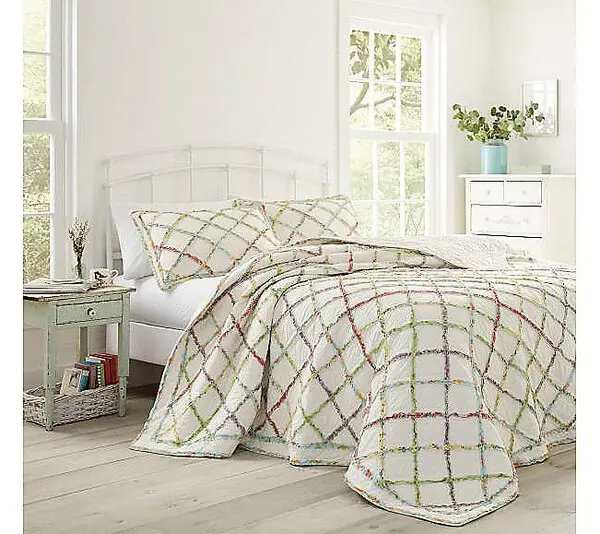 Laura Ashley Ruffle Garden Twin Quilt