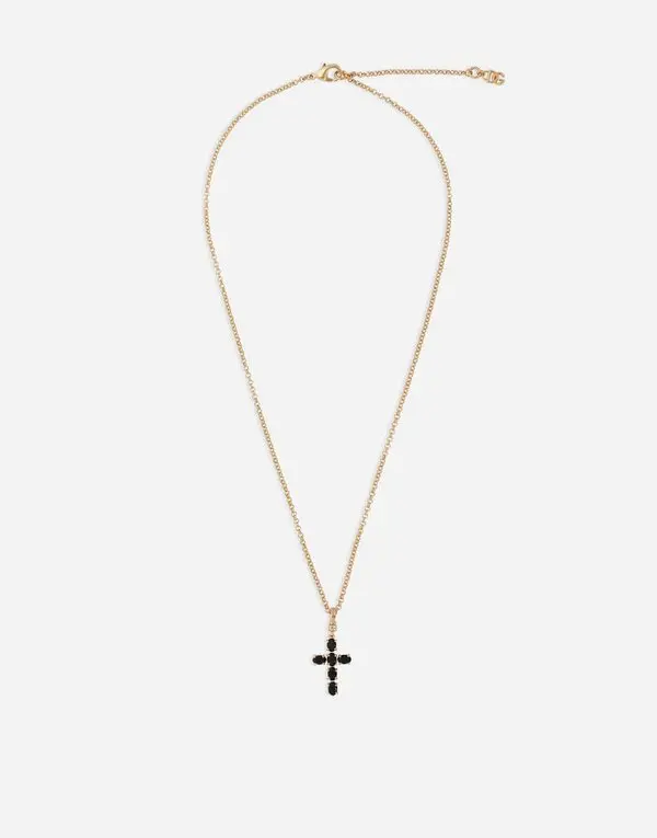 Dolce & Gabbana Fine Chain Necklace With Cross