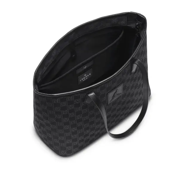 Jordan Monogram Tote Bag - Black | Editorialist