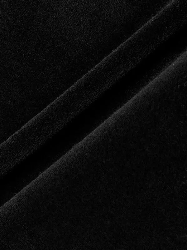 Suzie Kondi Saba Cotton-blend Velour Sweatshirt - Black