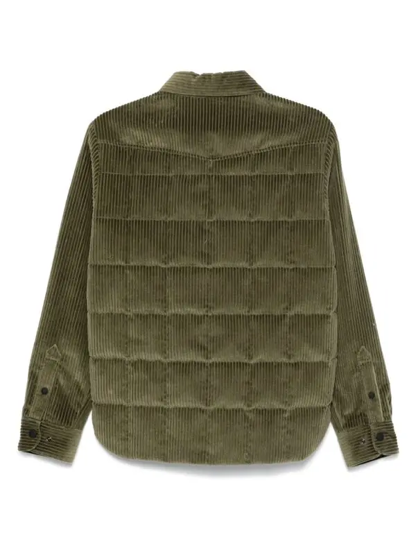 Moncler Gelt Down Shirt Jacket - Green