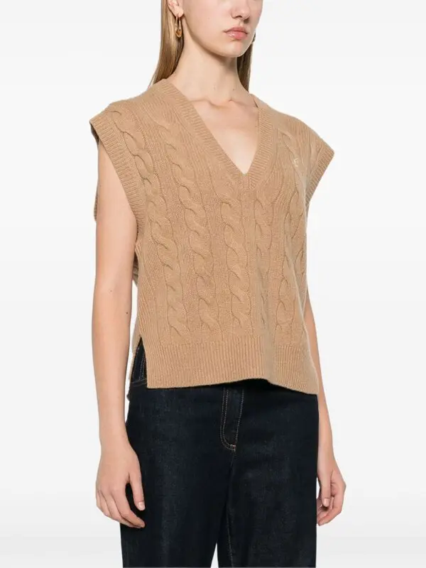 Polo Ralph Lauren V-neck Cable-knit Sweater - Neutrals