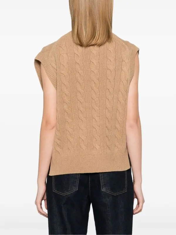 Polo Ralph Lauren V-neck Cable-knit Sweater - Neutrals