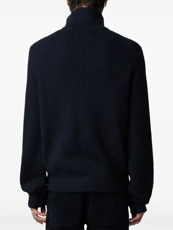 Zadig&Voltaire Ribbed Wool Cardigan