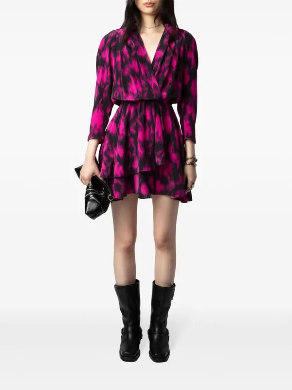 Zadig&Voltaire Rogers Silk Mini Dress - Pink
