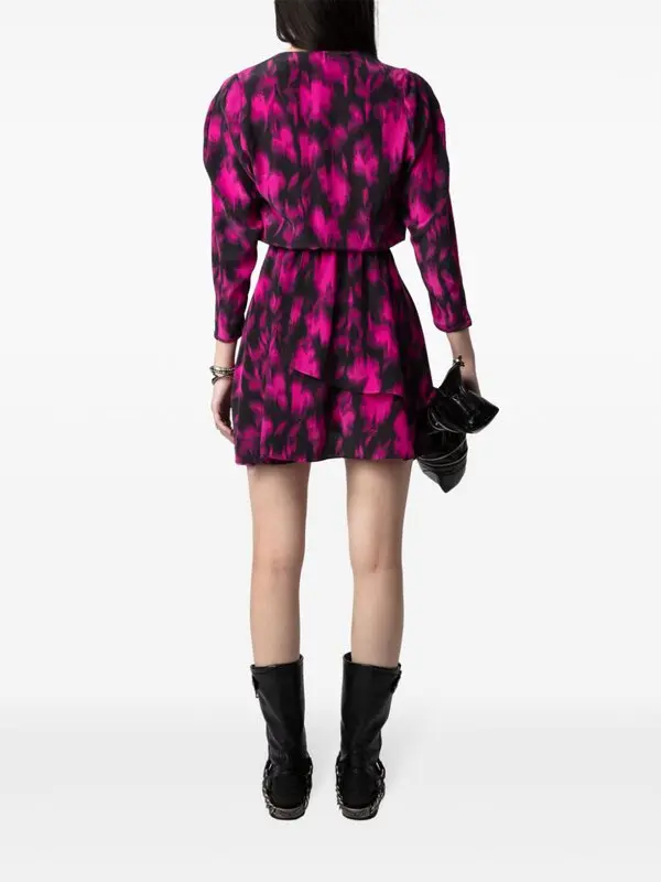 Zadig&Voltaire Rogers Silk Mini Dress - Pink