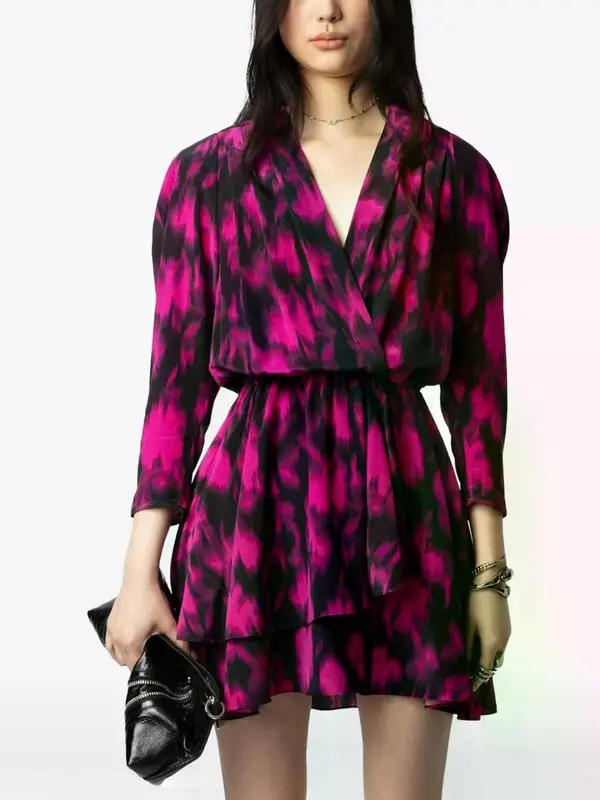 Zadig&Voltaire Rogers Silk Mini Dress - Pink