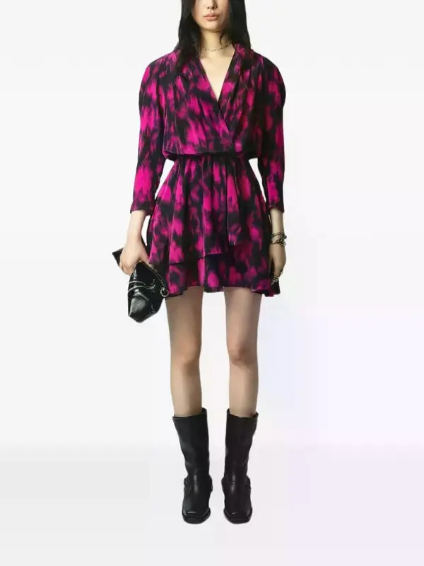 Zadig&Voltaire Rogers Silk Mini Dress - Pink