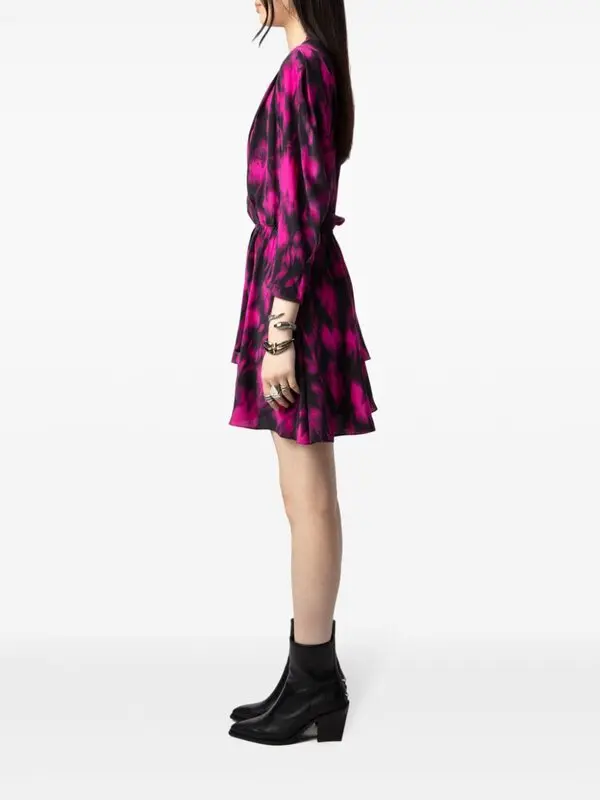 Zadig&Voltaire Rogers Silk Mini Dress - Pink
