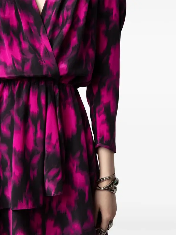 Zadig&Voltaire Rogers Silk Mini Dress - Pink