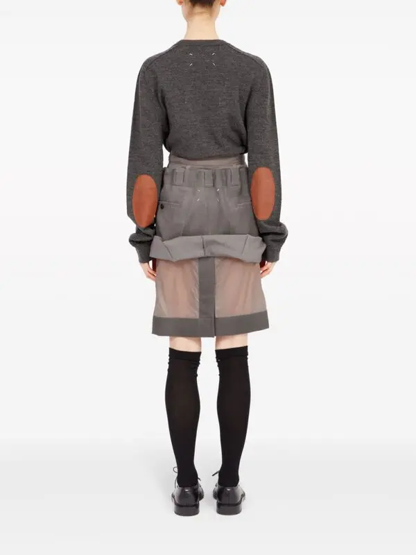 MAISON MARGIELA Layered Mohair-wool Skirt