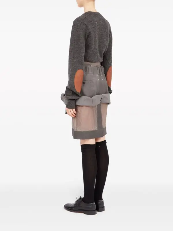 MAISON MARGIELA Layered Mohair-wool Skirt