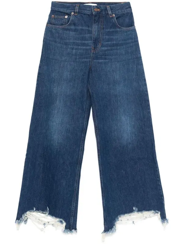Chloé Cropped Wide-leg Jeans