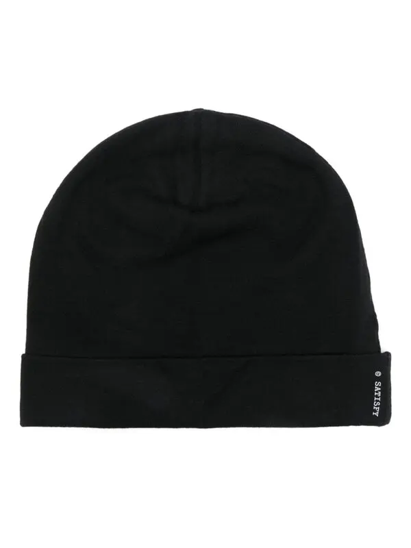 Satisfy Logo-patch Knitted Beanie